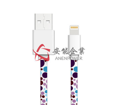 Cell Phone MFi Approved USB Data Cable , USB Lighting Cable Customized Length