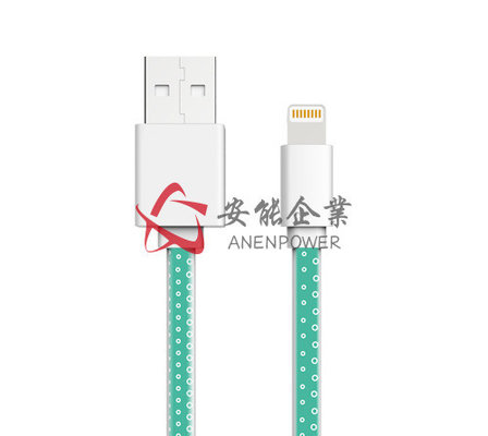 Cell Phone MFi Approved USB Data Cable , USB Lighting Cable Customized Length