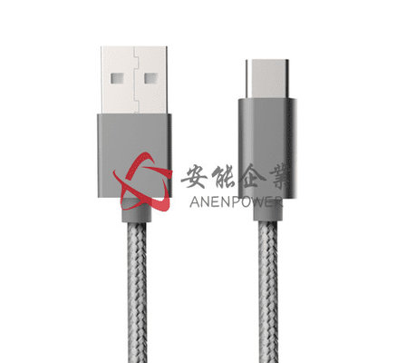 Nylon Braided Type C Charging Cable USB 3.1 Type C To USB 3.0 OTG Data Sync Charger Cable