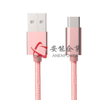 Nylon Braided Type C Charging Cable USB 3.1 Type C To USB 3.0 OTG Data Sync Charger Cable