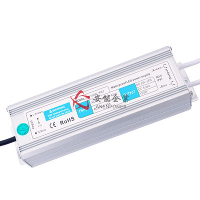 High Power 90-274V Waterproof LED Driver 24V 150W For LED Spotlight