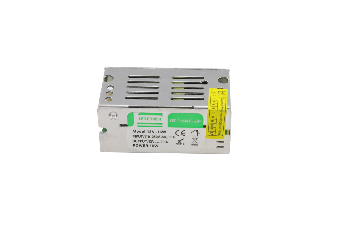 Non - Waterproof LED Switching Power Supply 12V 15W  Small Size ROSH Approval
