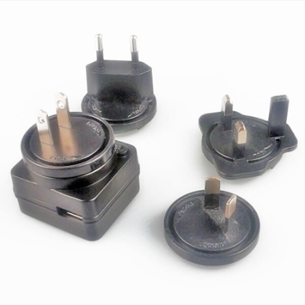 Light Weight Universal Charger Adapter 5V 1200mA With Interchangeable Plugs