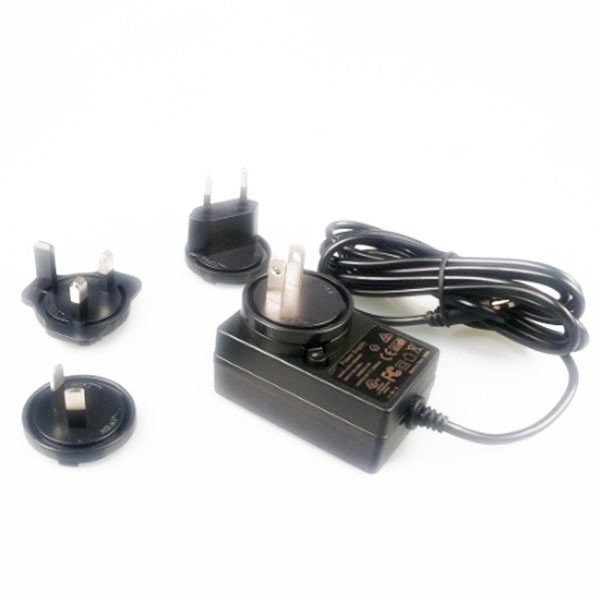 12 Volt 2 Amp Interchangeable Power Adapter 4 Plugs High Efficiency UL Approved