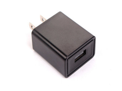 5W USB AC DC Adapter 5 Volt , Black Plug In USB Power Adapter ROSH Marked