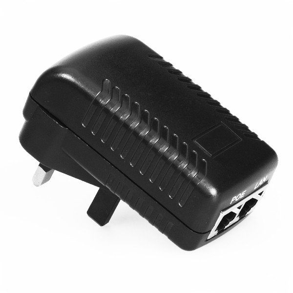 UK Plug POE Power Adapter 12V 36W Level VI Efficiency CE FCC UL Approval