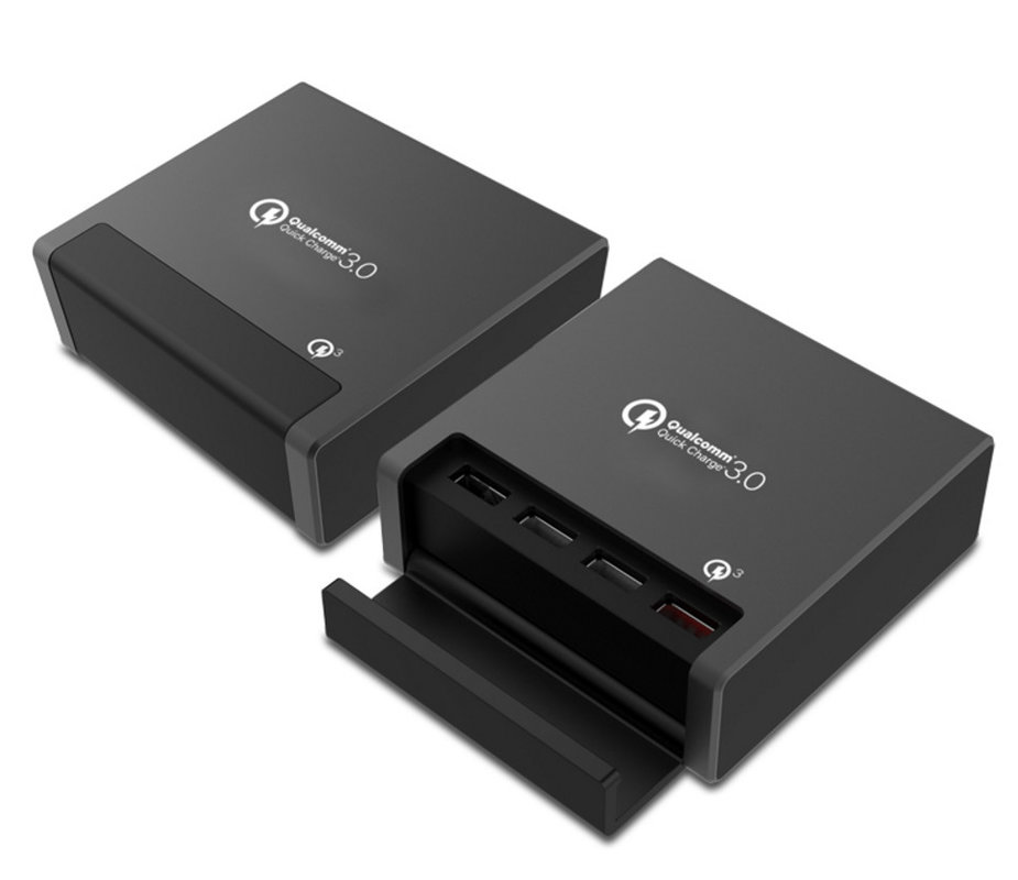 QC3.0 USB Charging Station 4 Ports 40Watt 5V 3A With Short Circuit Protection