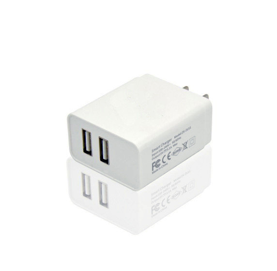 High Output 2 USB Port Charger 5V 3.1A US Plug 50,000 Hours Long Life