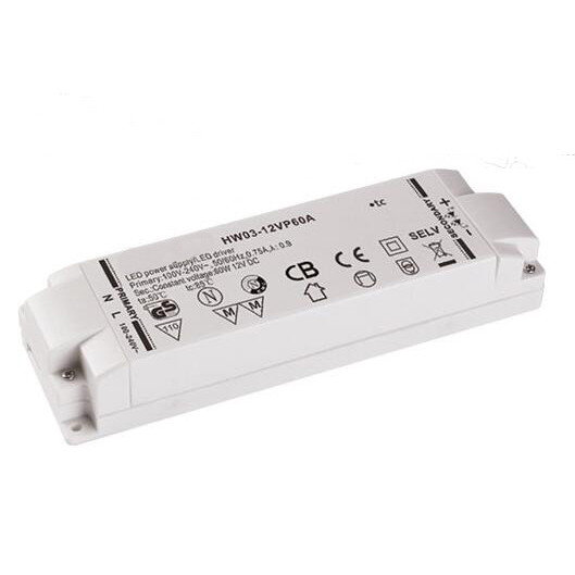 Constant Voltage Led Light Power Supply 60W 12V/24V High Power 166x50x32mm Size