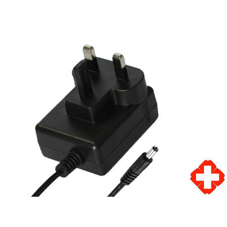 24V Medical Power Adapter UK Plug 0.5A , IEC 60601 Wall Power Supply 100-240Vac