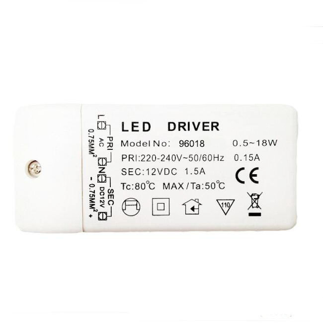 220-240V Input High PF 18W LED Driver For Indoor LED Lighting , Two Years Warranty