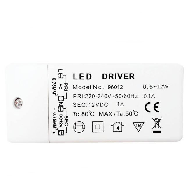 110-240VAC High PF 12W LED Driver For LED Strip , GS CB CE Approval