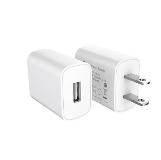 US Plug 5V1A Smart USB Charger For iPhone X , Usb Port Charger Adapter