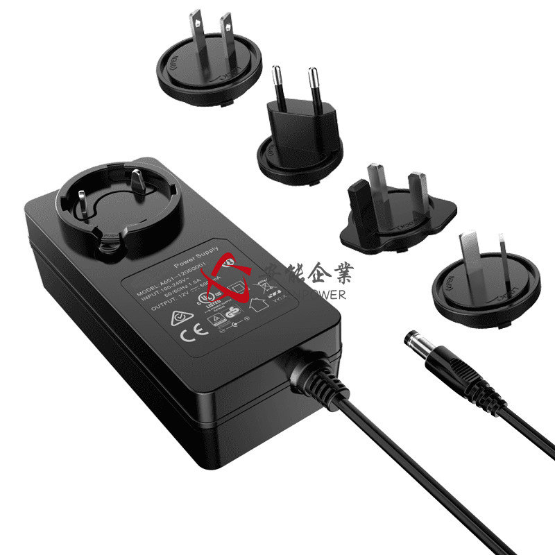 19V 12V 65W Interchangeable Wall Power Adapter With PSE CE GS UL CB GS RoHS
