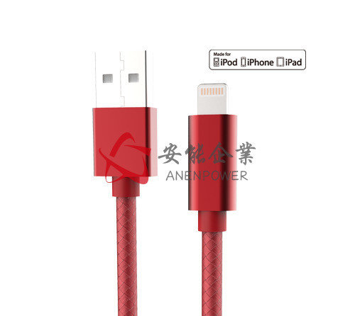 Lightning IPad / IPhone USB Data Cable Highly Selective Wire MFi CE FCC ROHS Approved