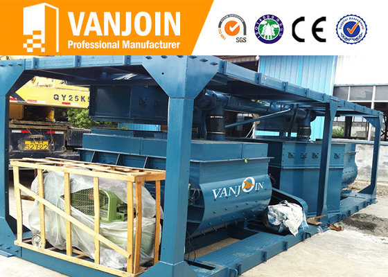 EPS Cement Mixing System Sandwich Panel Production Line Full Automatic With Vertical Mould Car