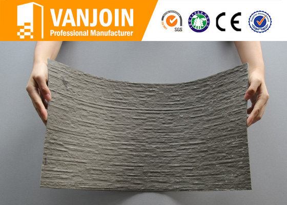 Soft and Lightweight safety Exterior Decorative Stone Tile 50 Years Lifespan