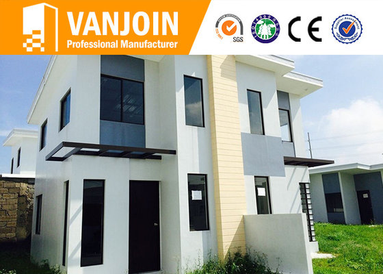 Casas modulares da casa pré-fabricada moderna ecológica pelo painel de parede de grande resistência do cimento do EPS