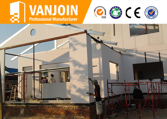 Casas modulares da casa pré-fabricada moderna ecológica pelo painel de parede de grande resistência do cimento do EPS