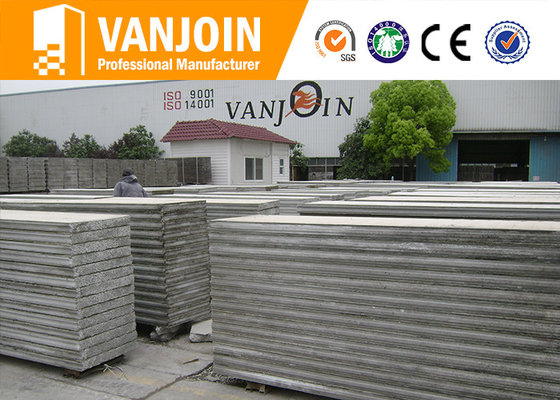 Styrofoam Board Prefabricated Insulated Wall Panels Grey Color 8-13 Grade Anti - Earthquake