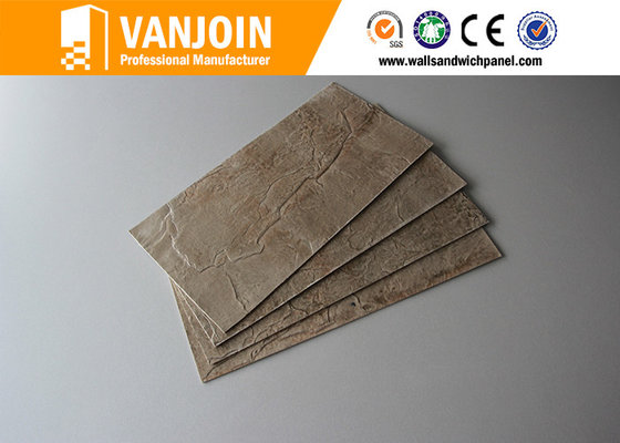 Flexible Fireplace Decorative Ceramic Wall Tile 2.5 Thickness Irregular Panel