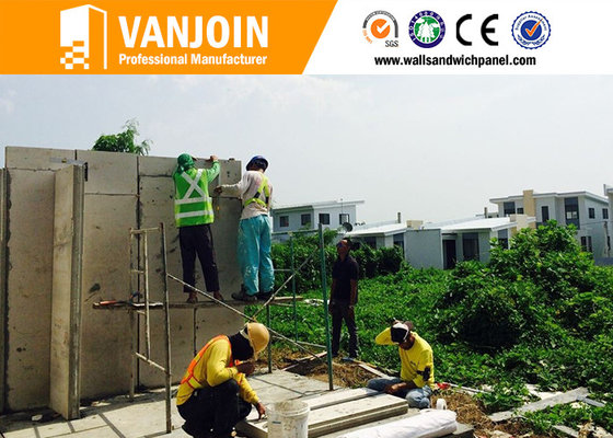 100mm Anti earthquake Precast Concrete Wall Panels Lightweight Concrete Panels