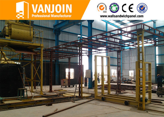 GV toda a linha de produção de pouco peso concreta automática do painel de sanduíche da parede