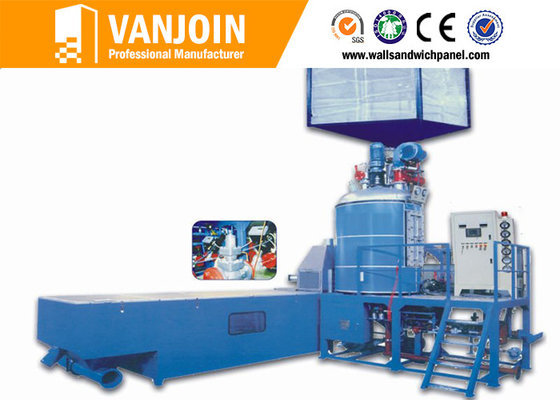 Linha de produção do painel de sanduíche, máquina de formação de espuma concreta inteligente do painel de parede do cimento