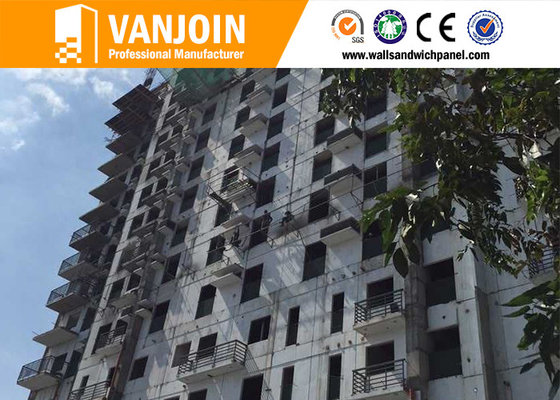 painéis de parede à prova de fogo do exterior do concreto pré-fabricado de 100MM/painéis de parede espuma de poliuretano
