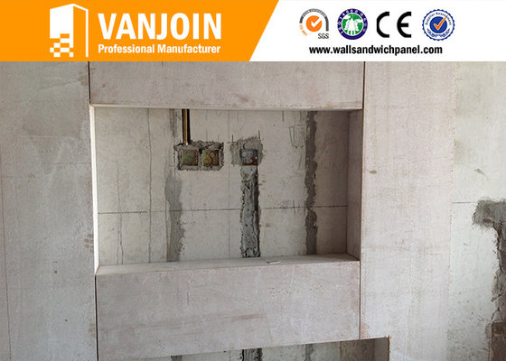 painéis de parede à prova de fogo do exterior do concreto pré-fabricado de 100MM/painéis de parede espuma de poliuretano