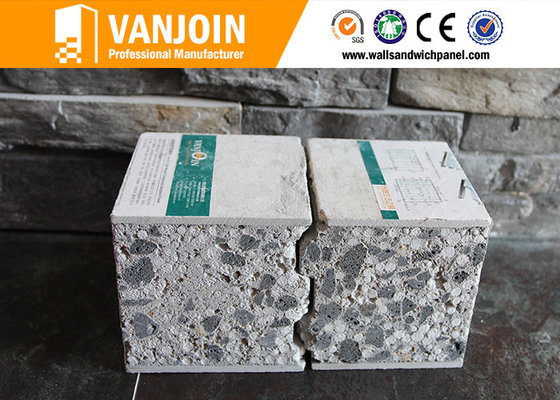 painéis de parede à prova de fogo do exterior do concreto pré-fabricado de 100MM/painéis de parede espuma de poliuretano