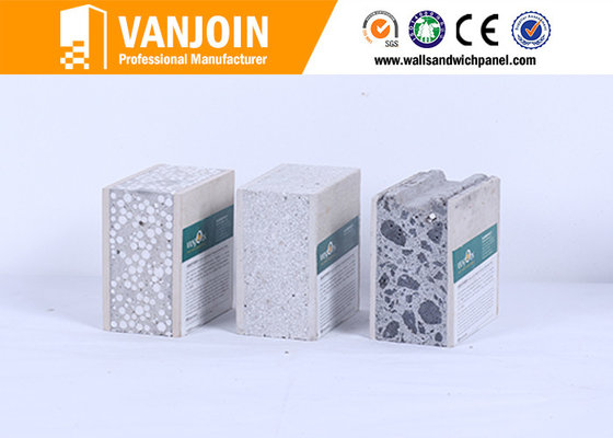 painéis de parede à prova de fogo do exterior do concreto pré-fabricado de 100MM/painéis de parede espuma de poliuretano
