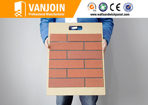 Anti - Fungal Waterproof Clay Wall Cladding , Decorative Wall Panels Light Weight