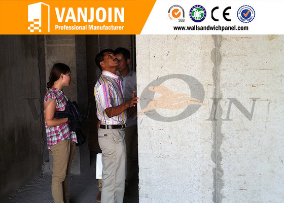 Construction High Density Precast Concrete Wall Panels Calcium Silicate Board Surface