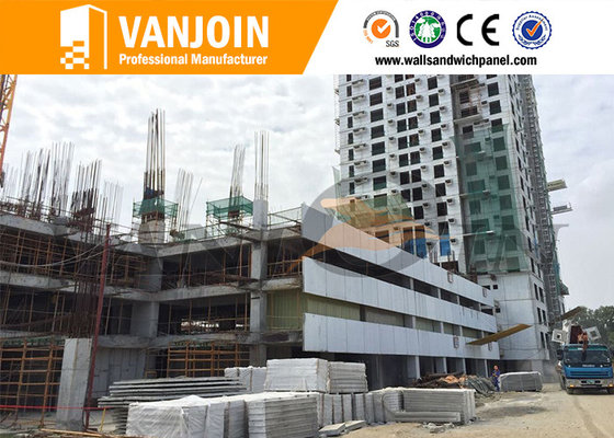 Os painéis de muro de cimento pré-fabricados ambientais do sistema de som tornam a placa