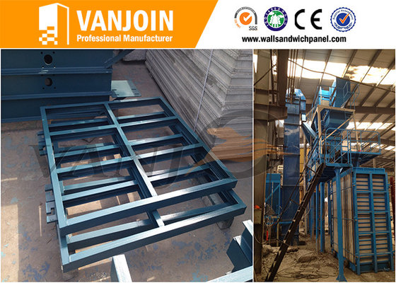 Material de construção automático completo de pouco peso que faz a maquinaria para o painel de sanduíche do cimento