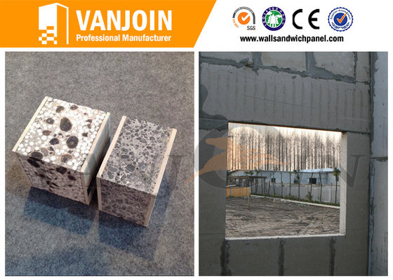 Composite Heat Insulation EPS Cement Sandwich Wall Panel 60 / 75 / 90 / 100 / 120 / 150mm Thickness
