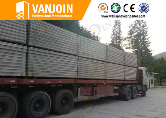 100mm Sand Cement Eps Foam Construction Panels For Hotel , Exterior Concrete Wall Panels