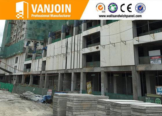 60MM EPS Cement Sandwich Panel , Fireproof EPS Cement Composite Panels
