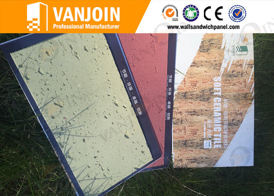 Waterproof Flexible 600x300 Outdoor Decorative Stone Tiles For Public Buildings