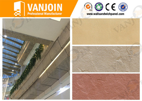 Exterior Wall Tiles Lightweigh Slate Decorative Stone Tiles 3mm Thickness for High Buildings