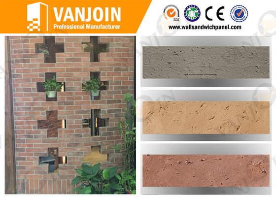 Concrete Grey External Split Brick Wall Tile / Ecological Breathable Tiles