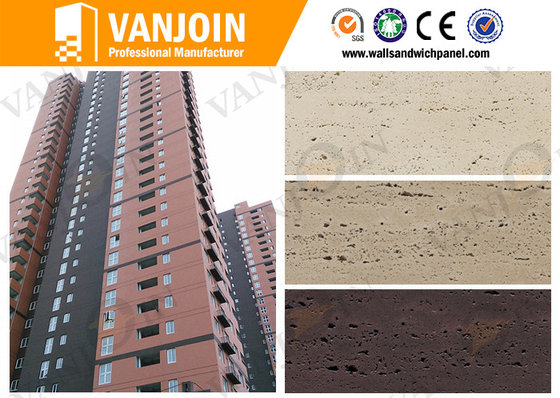 Lightweight Decorative Stone Tiles , Crack Free Hospital / Hotel Outdoor Wall Tiles