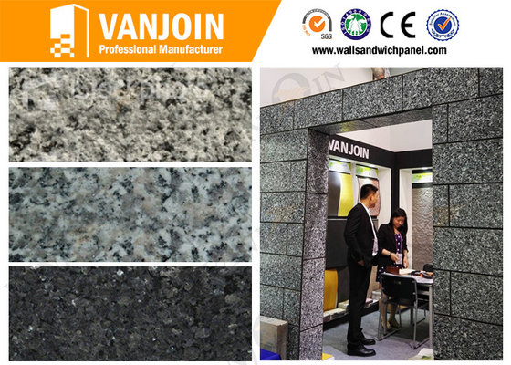 Acid Resistant Fireproof Lightweight Flexible Wall Tiles Soft Granite Style