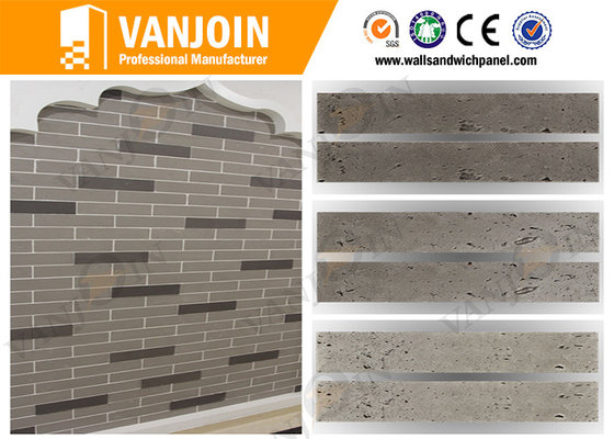 Retro Style Fireproof Flexible Wall Tiles , Soft Split Brick Tile