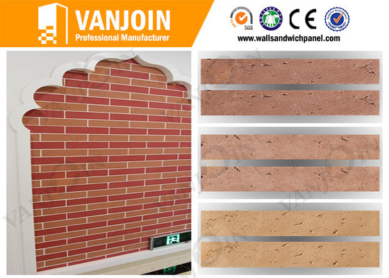 Retro Style Fireproof Flexible Wall Tiles , Soft Split Brick Tile