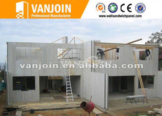 painéis de parede do exterior do concreto pré-fabricado da espuma de 100mm para a casa da casa pré-fabricada