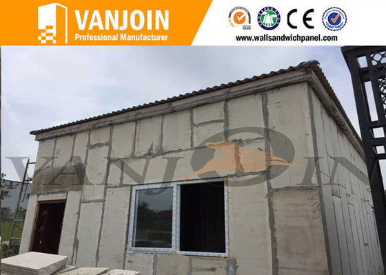 painéis de parede do exterior do concreto pré-fabricado da espuma de 100mm para a casa da casa pré-fabricada