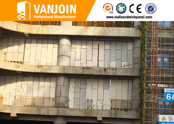 Good chemical resistance Sandwich Wall Panels , fireproof concrete wall board