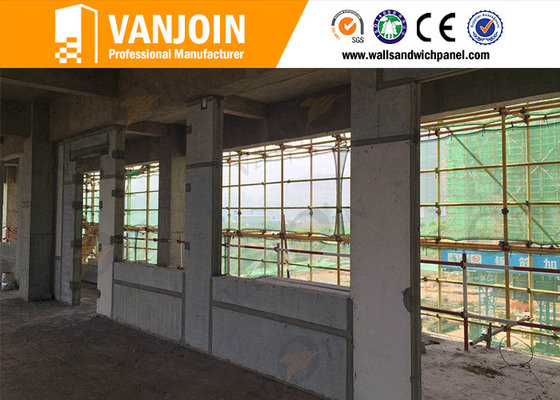 75mm Green eps cement sandwich wall panel , heat insulation structural wall panels